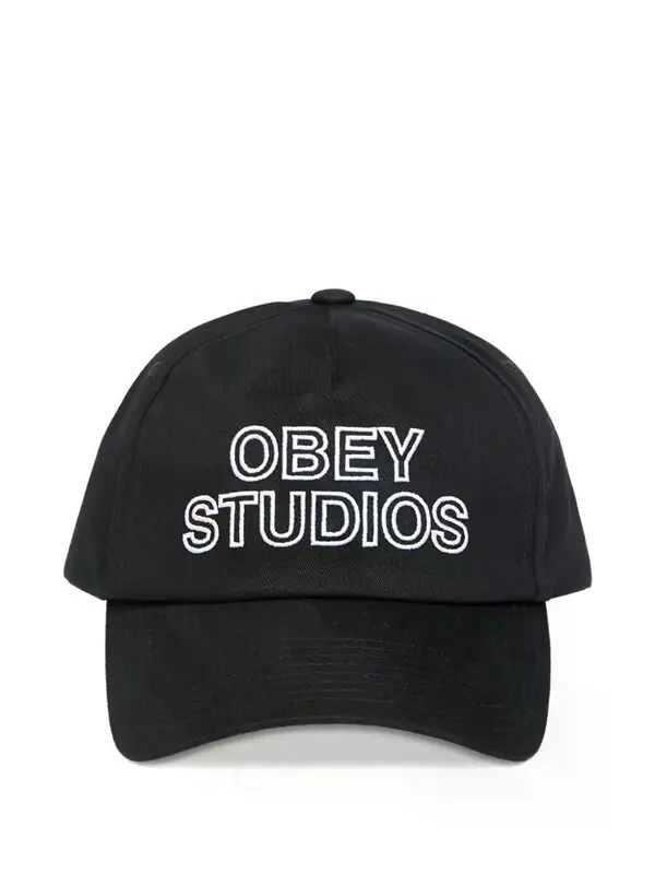 Obey Strapback Baseball Cap - Black