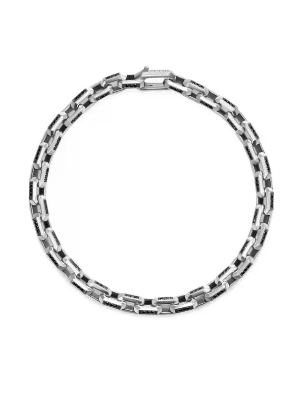 David Yurman Sterling Streamline Diamond Bracelet - Silver