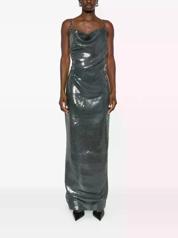 Coperni Cowl-neck Strap Dress