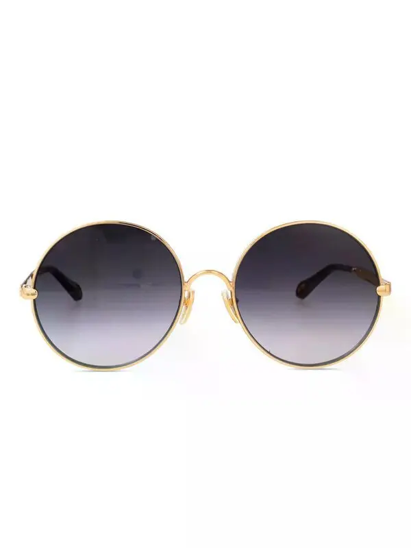 Chloé Round-frame Sunglasses - Gold