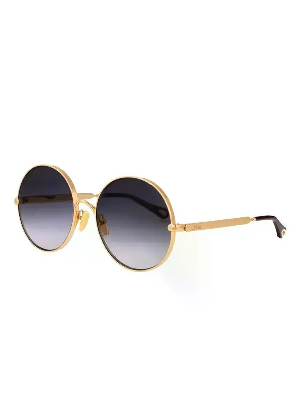 Chloé Round-frame Sunglasses - Gold