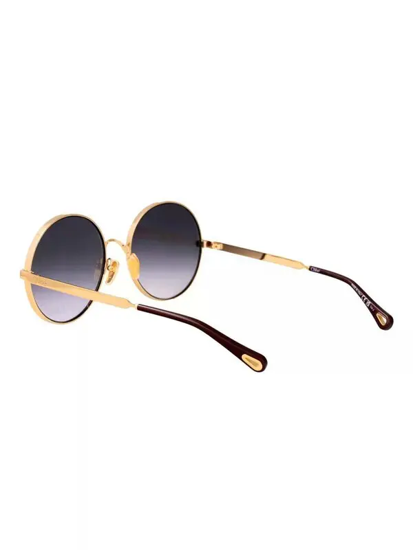 Chloé Round-frame Sunglasses - Gold