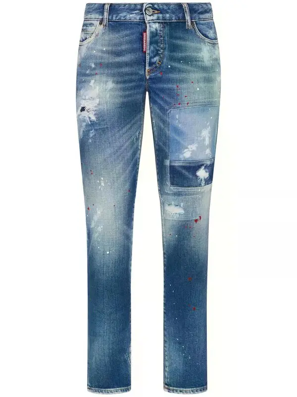 Dsquared2 Distressed Slim-leg Jeans