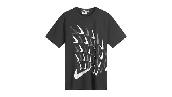 Nike Comme Des Garcons Vertical Swoosh Print T-shirt