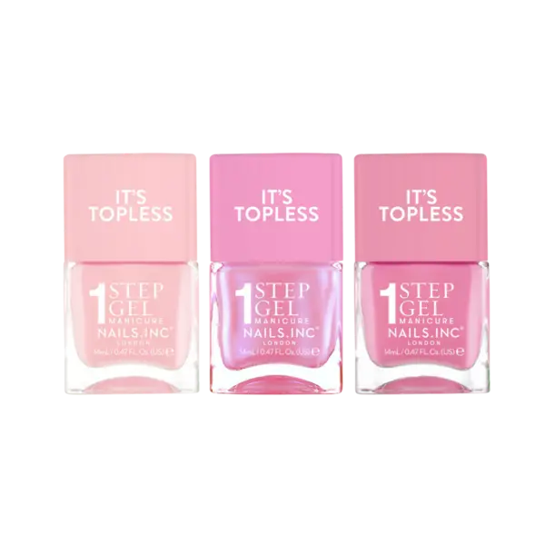 NAILS.INC It's Topless 1 Step Gel-like Manicure Nail Polish Set - One-color