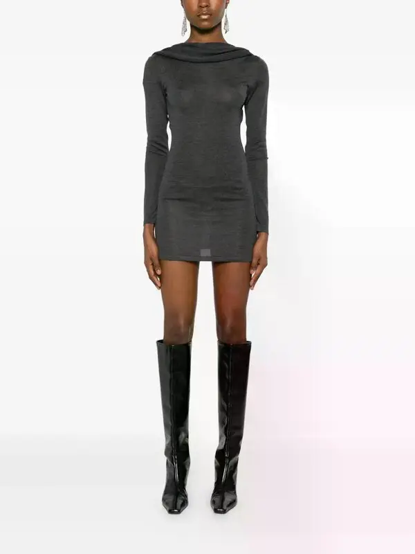 AYA MUSE Long-sleeve Mini Dress