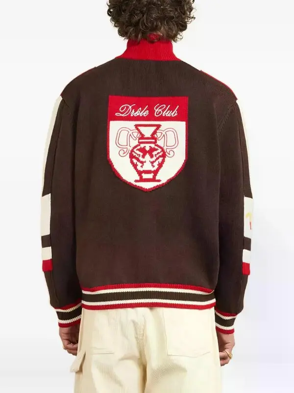 Drole De Monsieur La Maille Zippée Racing Cardigan