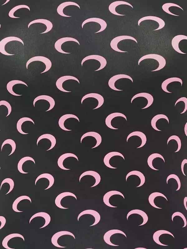 MARINE SERRE All-over Moon-print Tube Top - Black
