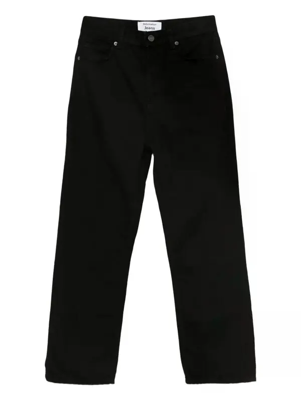 REFORMATION High-rise Straight Cropped Jeans