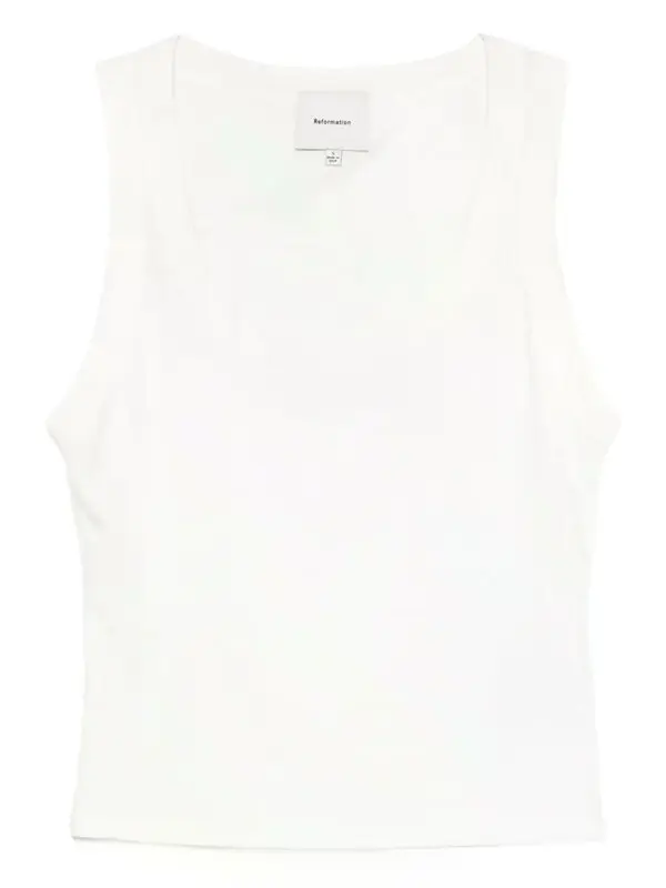 REFORMATION Seline Tank - White