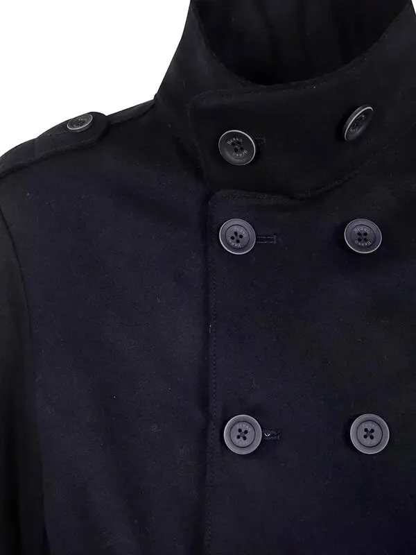 Herno Double-breasted Coat - Black