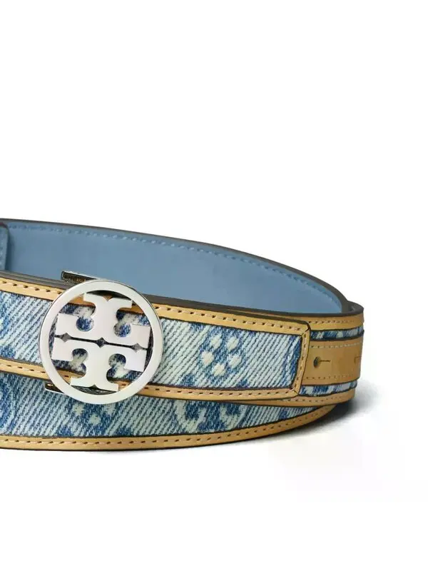 Tory Burch T Monogram Denim Belt