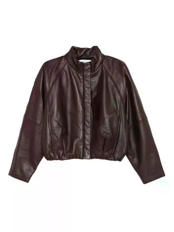IRO PARIS Raglan-sleeve Leather Jacket
