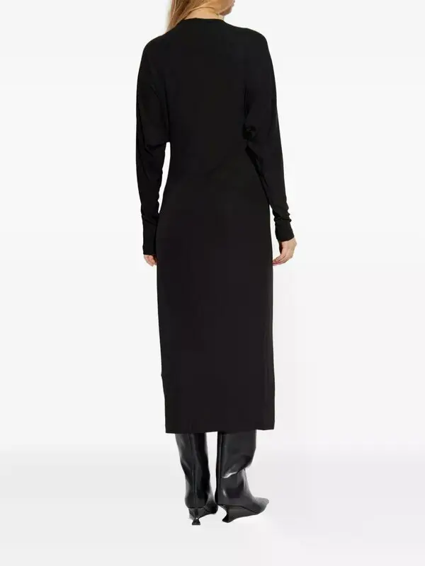 ANINE BING Mathilde Long-sleeve Midi Dress