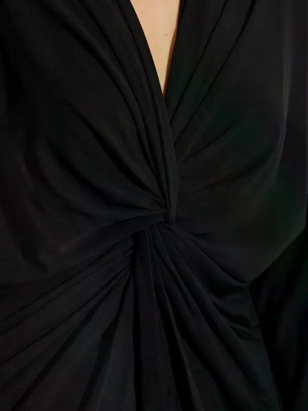 ANINE BING Mathilde Long-sleeve Midi Dress