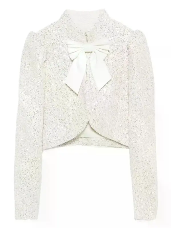 Alice + Olivia Ilaria Embellished Jacket - White