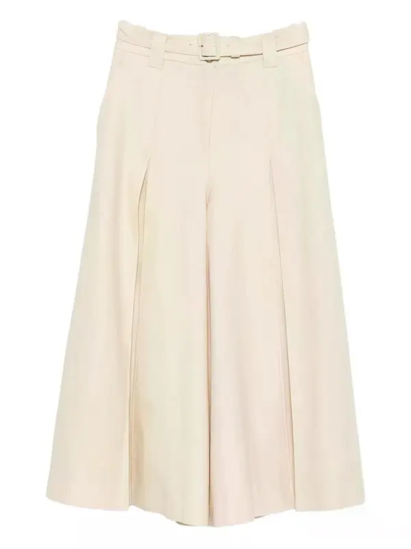 Zimmermann Hypnotic Pleated Wide-leg Trousers - Neutrals