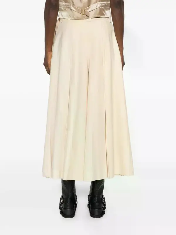 Zimmermann Hypnotic Pleated Wide-leg Trousers - Neutrals
