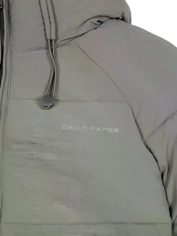 DAILY PAPER Hooded Puffer Jacket - Grey