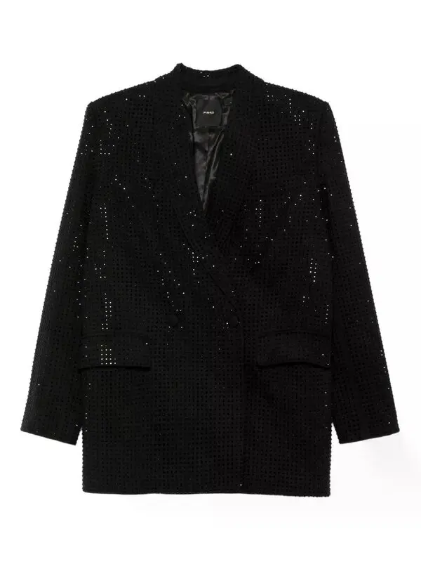Pinko Double-breasted Embellished Blazer