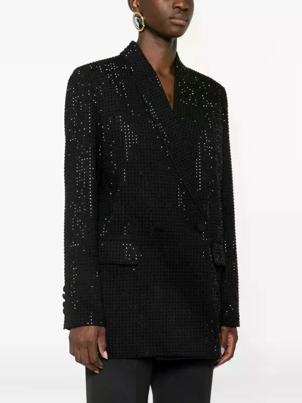 Pinko Double-breasted Embellished Blazer