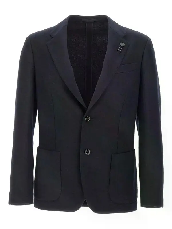 LARDINI Pin-detail Single-breasted Blazer
