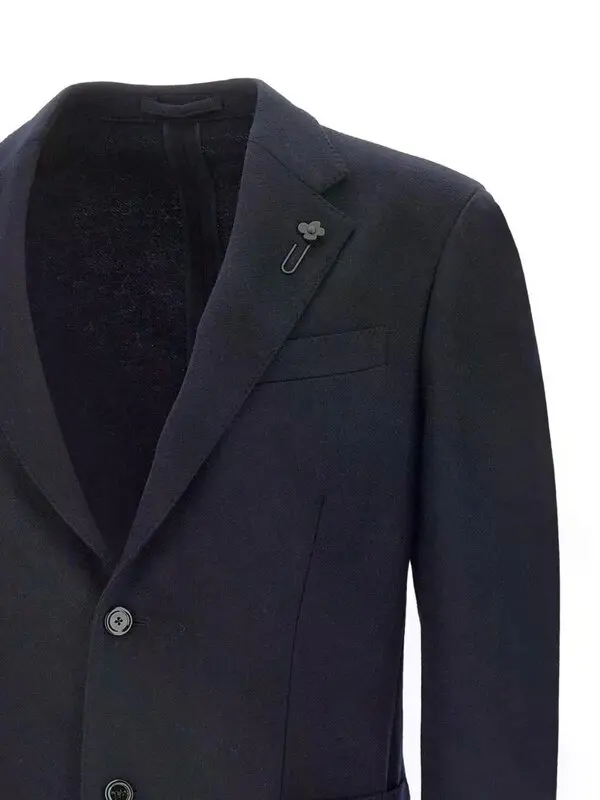 LARDINI Pin-detail Single-breasted Blazer