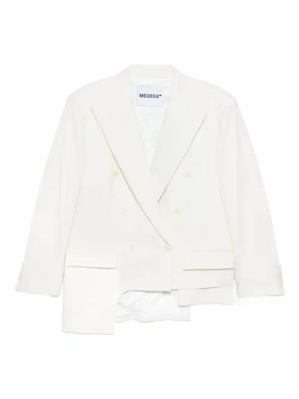 MEDEEA Asymmetric Double-breasted Blazer