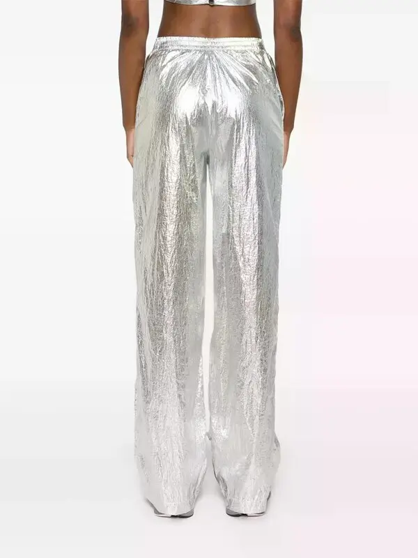 MEDEEA Metallic-effect Trousers