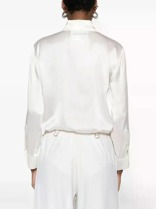 MEDEEA Button-up Silk Shirt