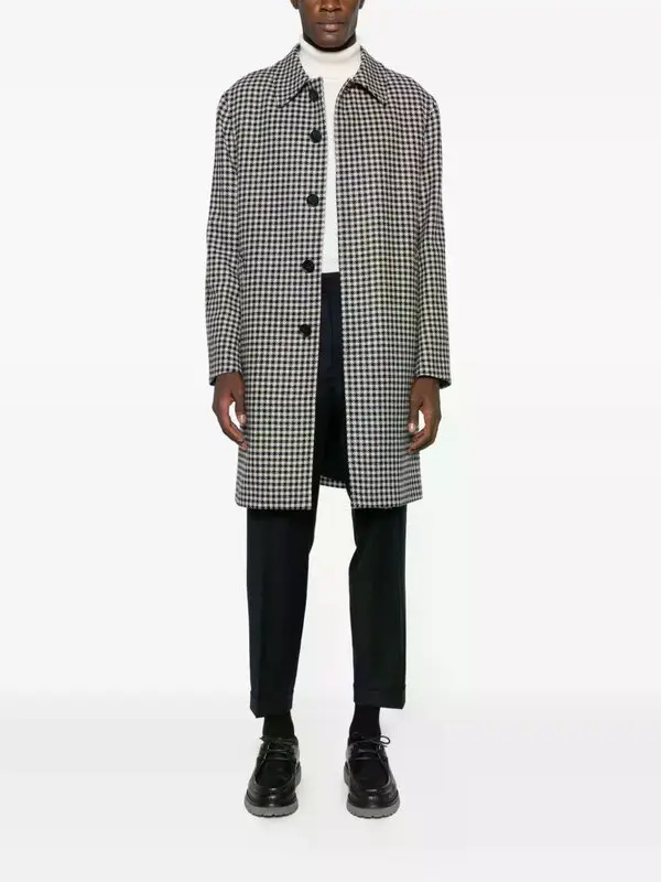 MANUEL RITZ Houndstooth Pattern Coat