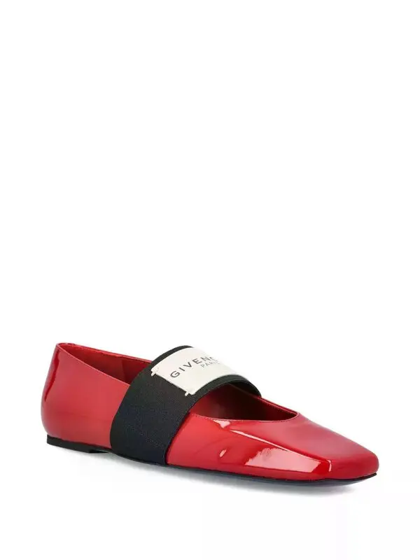 Givenchy Logo-strap Ballerina Flats
