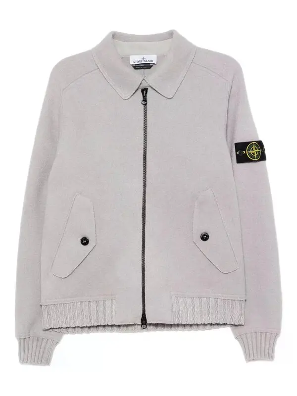 Stone Island Felted Wool Jacket - Grey