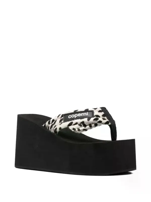 Coperni 95mm Rubberized Logo Sandals - Neutrals