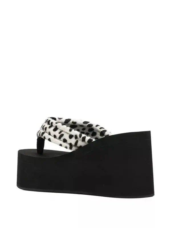 Coperni 95mm Rubberized Logo Sandals - Neutrals