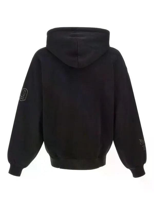 Carhartt Work In Progress Hackwork Graphic-embroidery Hoodie - Black