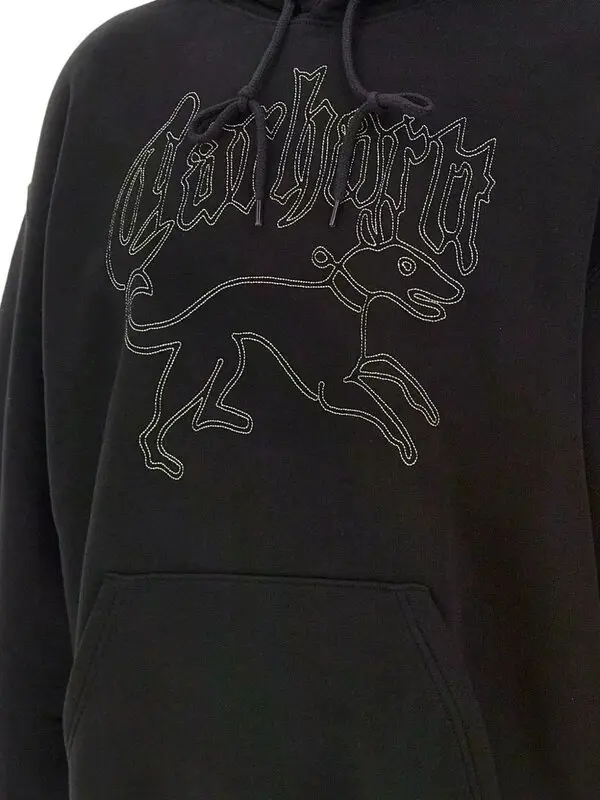 Carhartt Work In Progress Hackwork Graphic-embroidery Hoodie - Black