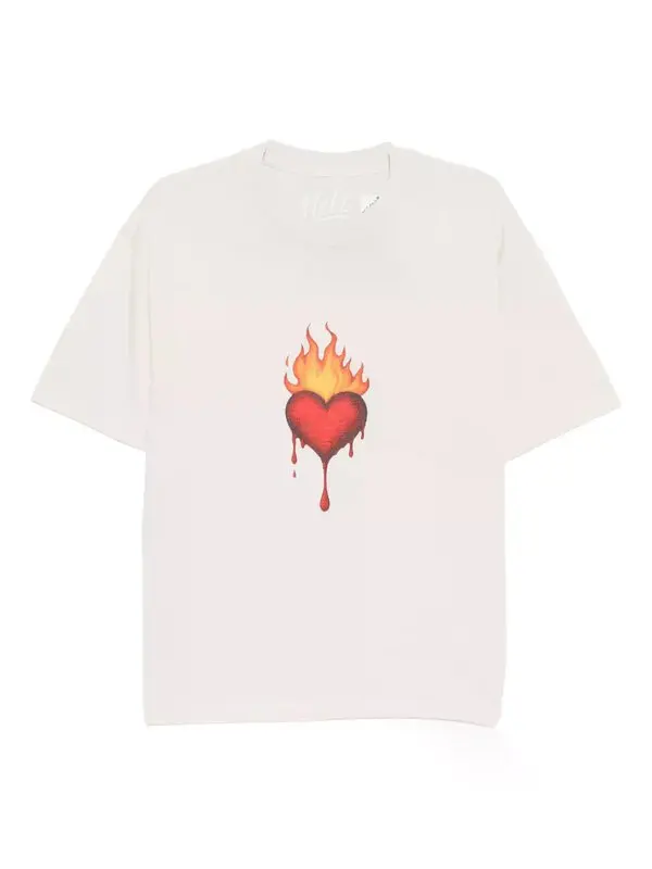 MELT Graphic-printed T-shirt - Neutrals