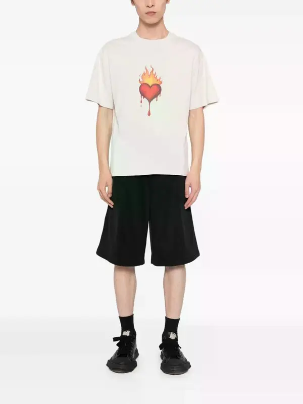 MELT Graphic-printed T-shirt - Neutrals