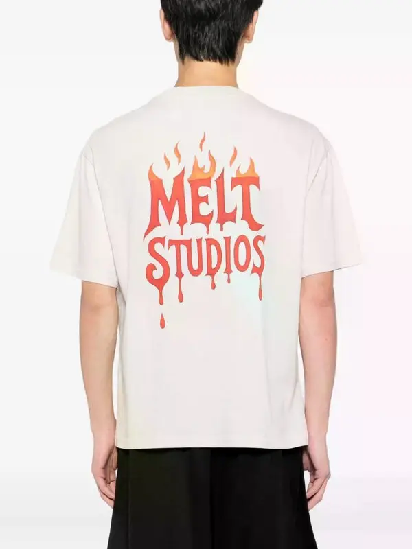 MELT Graphic-printed T-shirt - Neutrals