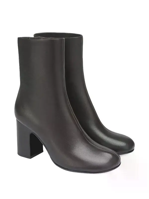 POTAMY Leather Ankle Boots