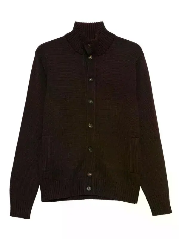 ZANONE Button-down High-neck Cardigan - Brown