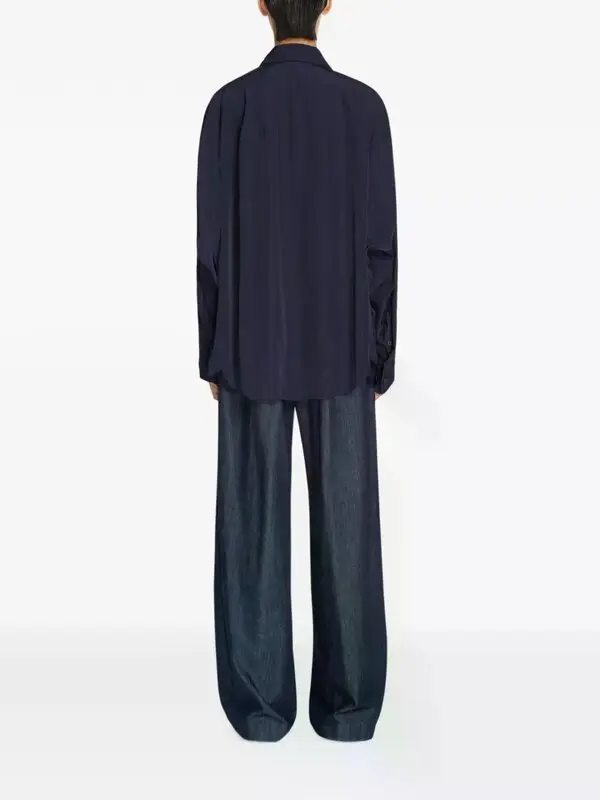 Dries Van Noten Pleated Jeans - Blue