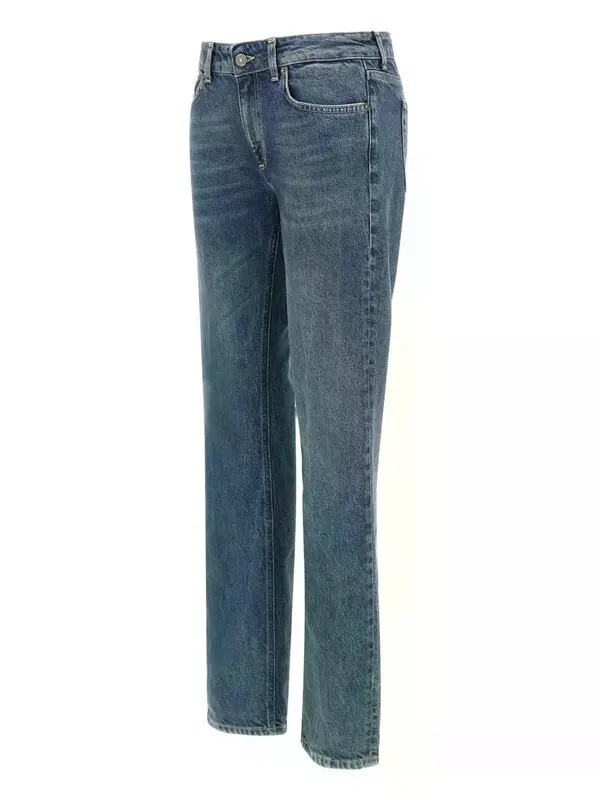 DONDUP Five-pocket Jeans With Logo - Blue