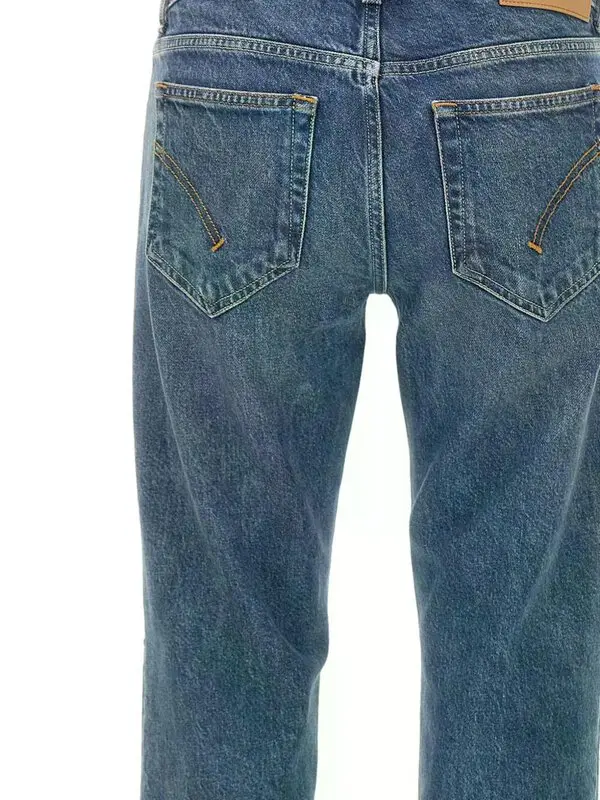 DONDUP Five-pocket Jeans With Logo - Blue