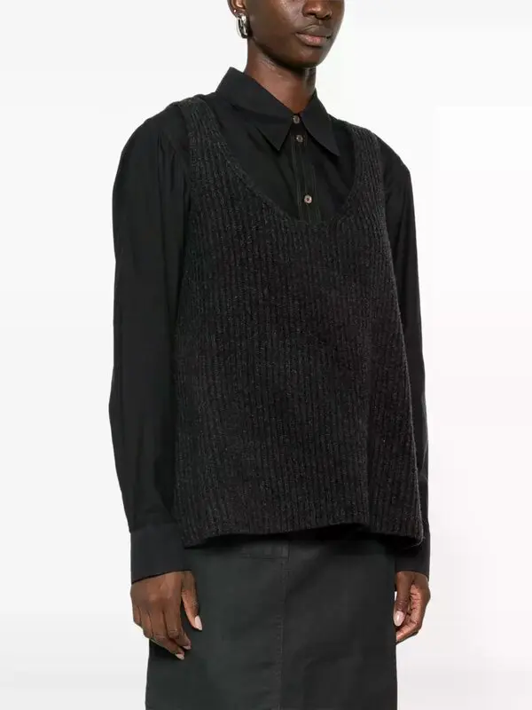 Christian Wijnants Ribbed Knit Vest