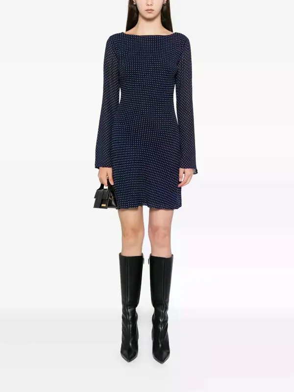 REFORMATION Esra Mini Dress - Blue