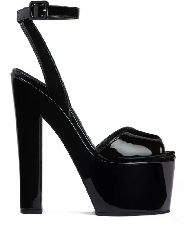 GIUSEPPE ZANOTTI 170mm Tarifa Platform Sandals - Black