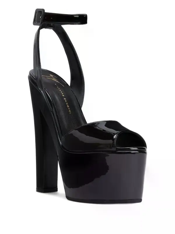 GIUSEPPE ZANOTTI 170mm Tarifa Platform Sandals - Black