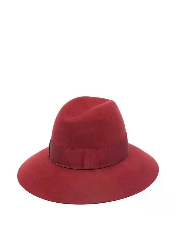 Borsalino Ribbon-detail Fedora - Red